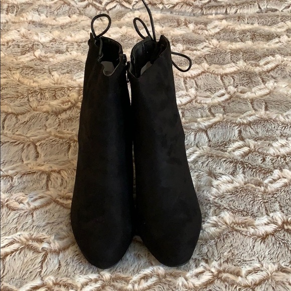Boohoo | Shoes | Nib Boohoo Lace Back Boots | Poshmark